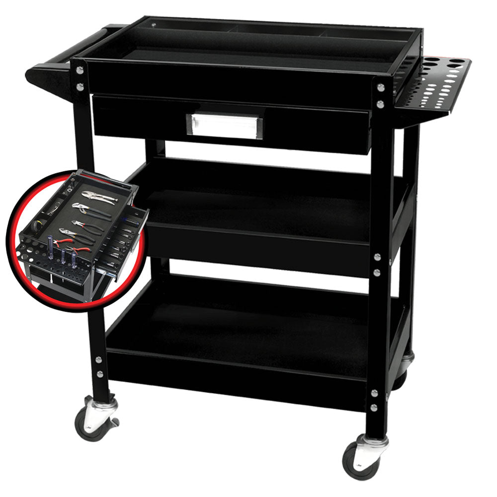 ProEquip 3-Shelf Steel Service Trolley – ACE AUTOPARTS